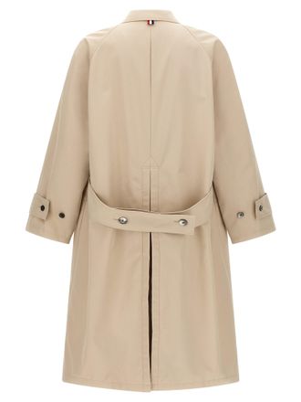 Thom Browne Mens Beige Polyester Coat Clothing