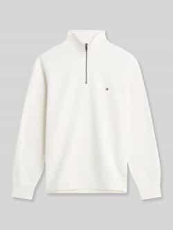 Tommy Hilfiger Regular Fit Troyer aus Baumwoll-Mix