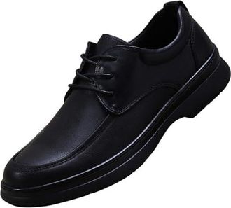 Generic Chaussures habill&eacute;es noires &agrave; lacets pour homme - Style Oxford - Formelles - D&eacute;contract&eacute;es - Pour travail, mariage, Noir, 42 2/3 EU