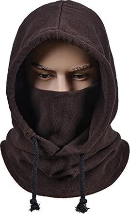 Generic Cagoule dhiver chaude en polaire pour le sport, le cyclisme, le ski, la moto, la course à pied, le patinage, les activités de plein air, café, Taille 