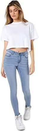 Noisy May Noisy may NMBILLIE NW Skinny VI059LB Noos, Bleu Jeans Clair, 26W / 30L Femme