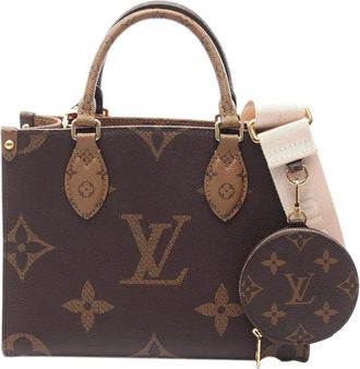 Louis Vuitton 2021-2025 Monogram Reverse Giant OnTheGo PM satchel - Braun