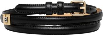 Guess Ceinture &Eacute;troite en Cuir - Femme - Accessoires - Noir - Taille: XS
