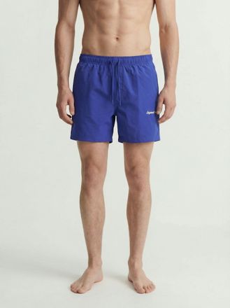 Jack & Jones Badeshorts JACK & JONES JPSTMAUI NORREBRO SWIM SHORTS, Herren, Gr. XXL, N-Gr, bluing, Web, Polyester, unifarben, Badehosen Badeshorts