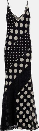 Nina Ricci Maxikleid aus Seide