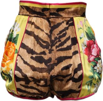 Dolce & Gabbana Femme, Shorts, Multicolore, Taille: 36 FR High Waist Shorts
