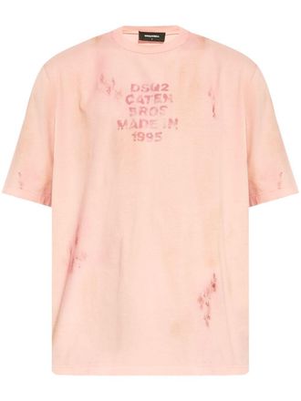 Dsquared2 t-shirt à logo imprimé - Rose