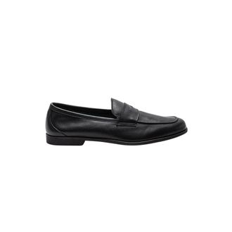 Fratelli Rossetti Homme, Chaussures, Noir, Taille: 43 EU Mocasins de yacht avec film d&eacute;coratif