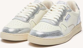 Faguo Baskets blanc et argent&eacute; cuir - COMMUTE 1