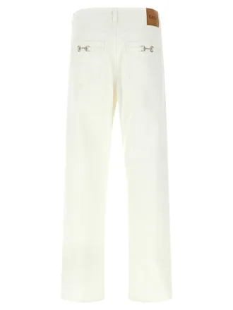 Gucci Morsetto Jeans - White