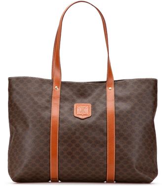Celine Shopper - Macadam Coated Canvas Tote - Gr. unisize - in Braun - für Damen