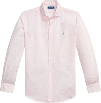 Polo Ralph Lauren Homme, Chemises, Rose, Taille: XL Woven Sport Shirt