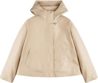 Fay Femme, Vestes, Beige, Taille: 38 FR Parka &agrave; Capuche