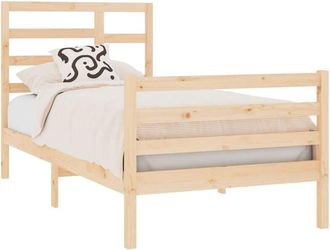 vidaXL Massivholzbett 75x190 cm Vidaxl