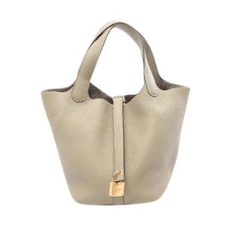 Herm&egrave;s Pre-owned Cuir sacs-main - Femme - Pre-owned - Beige - Taille: ONE Size