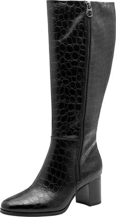 Marco Tozzi Marco Tozzi by Guido Maria Kretschmer Damen Stiefel mit Rei&szlig;verschluss Elegant, Schwarz (Black STR.), 36 EU