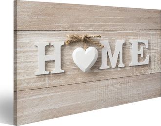 Islandburner Bild auf Leinwand Home Sweet Home Hölzerne Text Vintage Board Flur Eingangsbereich Bilder Wandbilder Poster