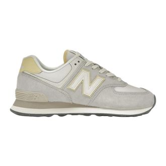 New Balance Femme, Chaussures, Gris, Taille: 37 1/2 EU Baskets en Daim avec Inserts Synth&eacute;tiques
