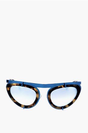 Linda Farrow ERDEM Cat-eye Sunglasses with Tortoiseshell Patterned Frame size Unica