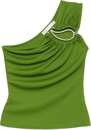 CHRISTOPHER ESBER débardeur asymétrique à motif cachemire - Vert