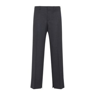Celine Gestreifte Wollflanellhose - - Trousers - Herren - Grau - M