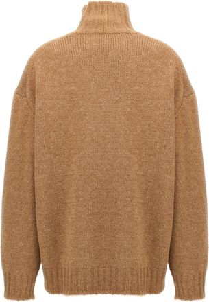 Jil Sander Alpaca Wool Turtleneck Sweater - Beige