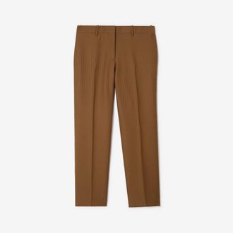 Burberry Pantalon tailleur en laine et mohair, Size: 08