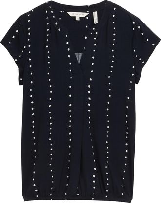 Tom Tailor Bluse mit Muster, Printed beige Graphic minimal, 46