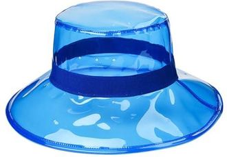 Insun Homme Femme Capeline Pluie Imperm&eacute;able, R&eacute;utilisable Bob de Pluie, Chapeau de Soleil Anti-UV Bleu