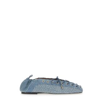 Ganni Femme, Chaussures, Bleu, Taille: 37 EU Ballerinas
