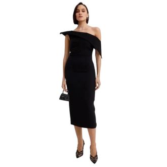 Roland Mouret Schwarzes Asymmetrisches Kleid Elegante Gelegenheit - - Dresses - Damen - Schwarzk - XS