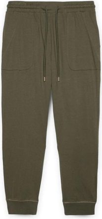 Fiorella Rubino Femme, Pantalons, Vert, Taille: 38 FR Pantalon de surv&ecirc;tement en coton avec cordon de serrage