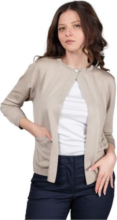 Gran Sasso Femme, Pulls, Beige, Taille: 40 FR Cardigan