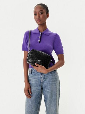 Pinko Handtasche Carrie Camera Bag Classic Al 25-26 PLTT 104336 A2JC Schwarz