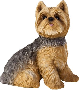 Sandicast Yorkshire Terrier Sculpture, Sitting, Small Size