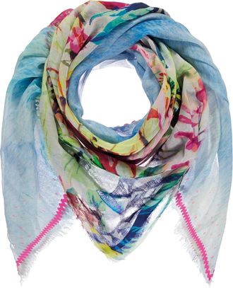 Passigatti Tuch Schal bunt mit Patch Design