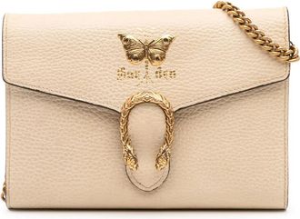 Gucci Hobo Bags - Mini Pebbled Calfskin Garden Dionysus Wallet on Ch - Gr. unisize - in Braun - für Damen