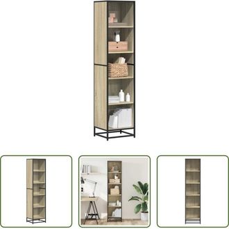 vidaXL Biblioth&egrave;que en bois - Biblioth&egrave;que ch&ecirc;ne sonoma 40x35x170,5 cm bois ding&eacute;nierie
