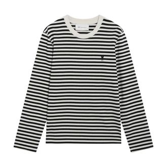 Ami Mariniere Baumwoll-T-Shirt mit Ami de Coeur - - Tops - Damen - Mehrfarbig - M