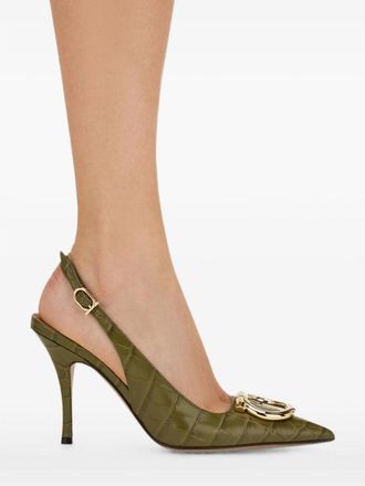 Ferragamo Neoli Slingback Pump - Green