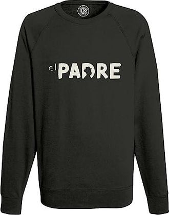 Fabulous Sweatshirt Homme Noir El Padre Expression Papa France Espagne