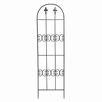 Siena Garden Rankgitter Lilie Metall in dunkelgrau unterverzinkt 45x160cm