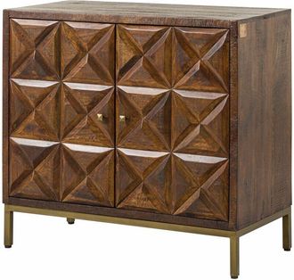 Massivmoebel24 Sideboard Mango 94x46x86 braun lackiert stilm&ouml;bel 125