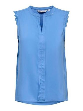 Only Onlkimmi S/L Top WVN Noos Débardeur Coupe Droite avec col en V pour Le Printemps/été, Provence, 42 Femmes