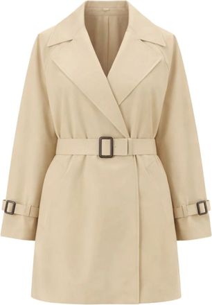 Max Mara Femme, Manteaux, Beige, Taille: 42 FR Wkdovatta Short Trench