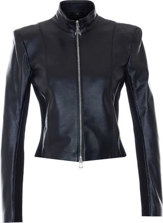 Patrizia Pepe Blouson En Cuir - Noir