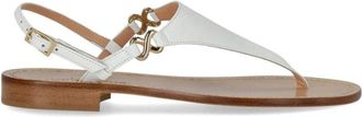 Paolo Ferrara Femme, Chaussures, Blanc, Taille: 36 EU Thong Sandal 721