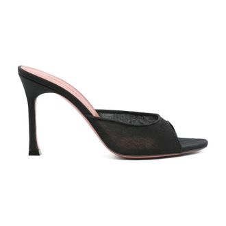 Amina Muaddi Femme, Chaussures, Noir, Taille: 39 EU Sandales Mules Alexa
