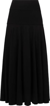 Plan C A-Linien-Midirock - - Skirts - Damen - Schwarzk - XS