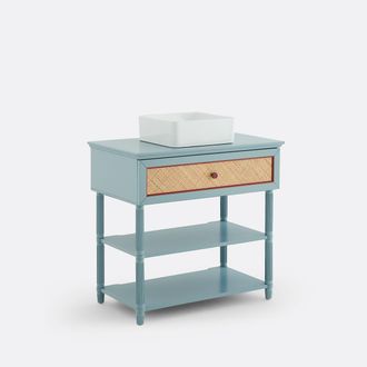La Redoute Interieurs Meuble Sous-vasque En Rotin Tress&eacute; L85 Cm Sidore